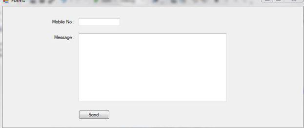 Send SMS from WinForm Application